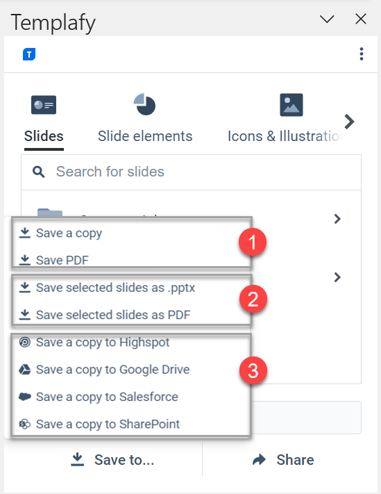 How to save and share documents from the Library pane – Knowledge Base