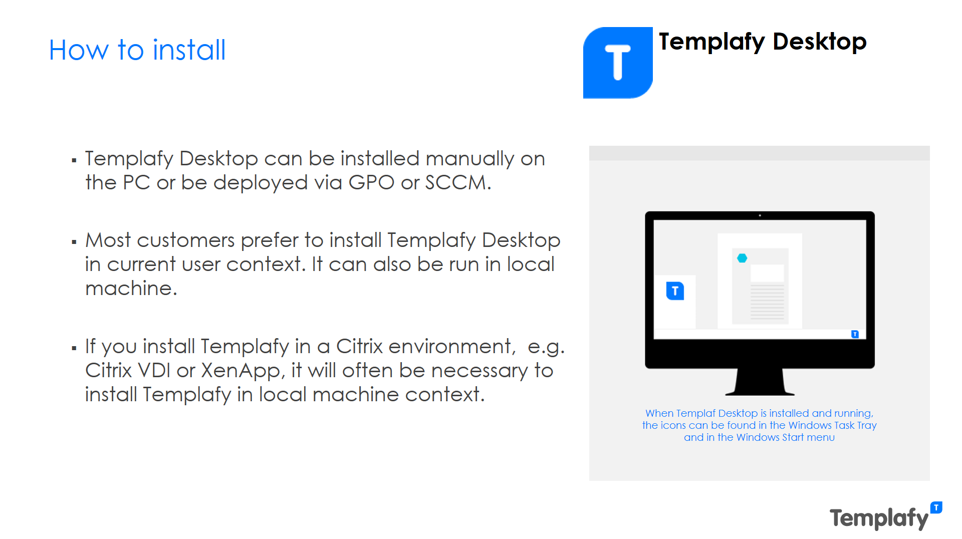 About Templafy Desktop – Templafy Help center