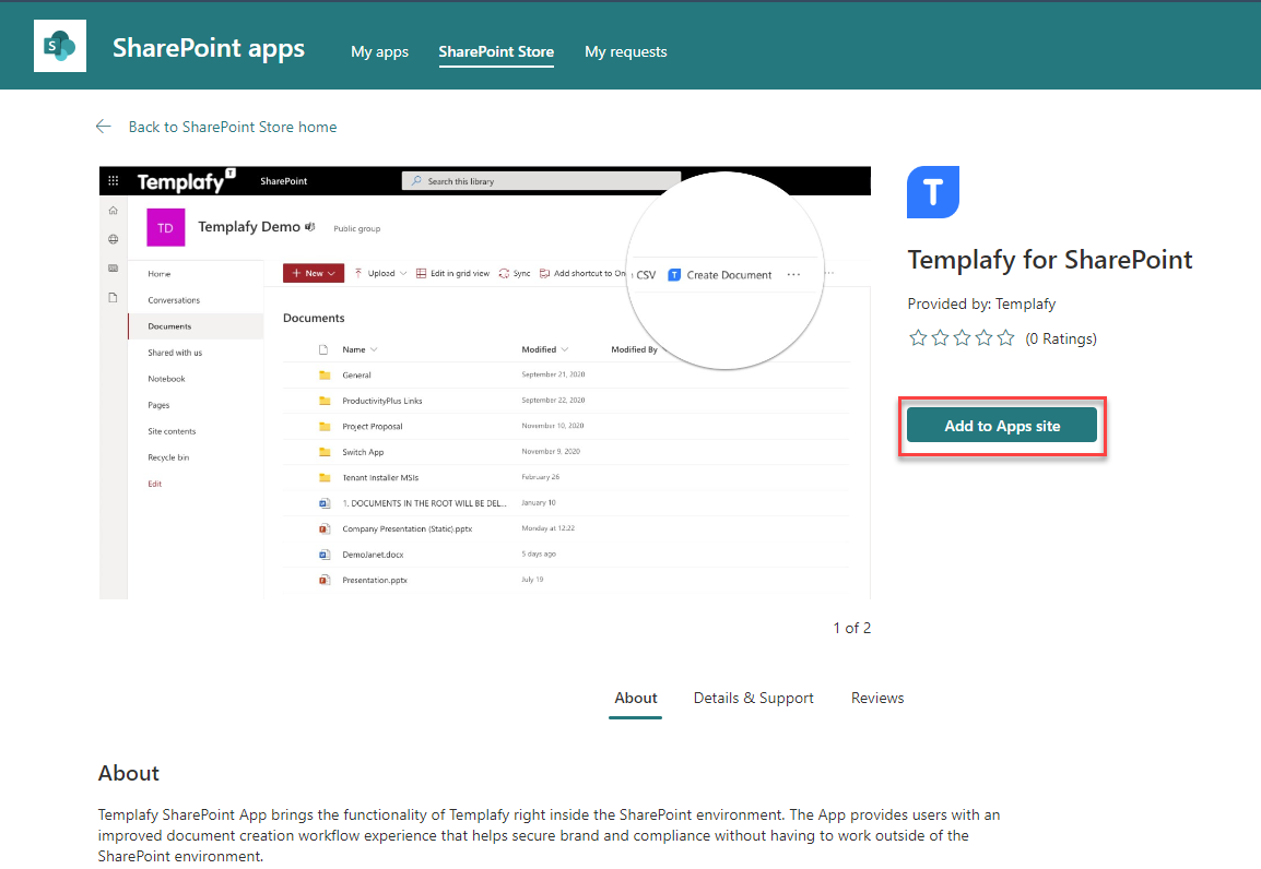 How to enable SharePoint App Connector – Templafy Help center