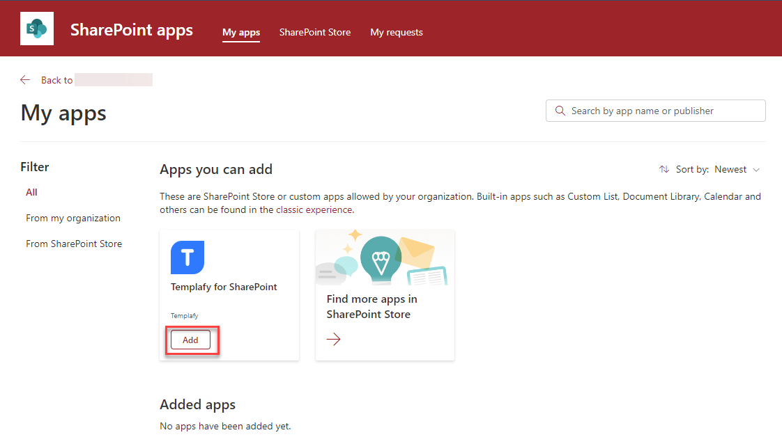 How To Enable Sharepoint App Connector Templafy Help Center
