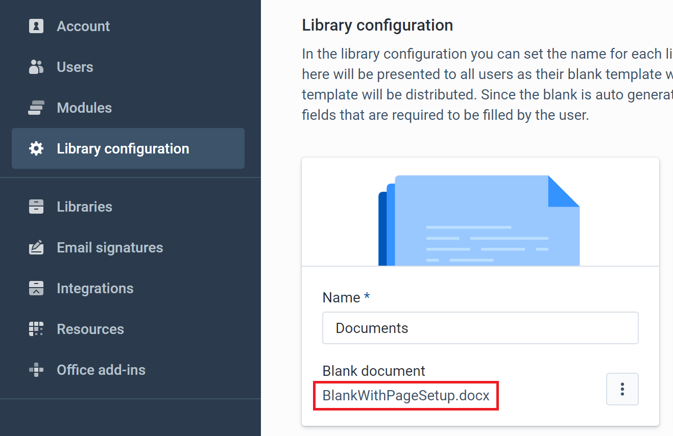 How to set the page setup of a document – Templafy Help center