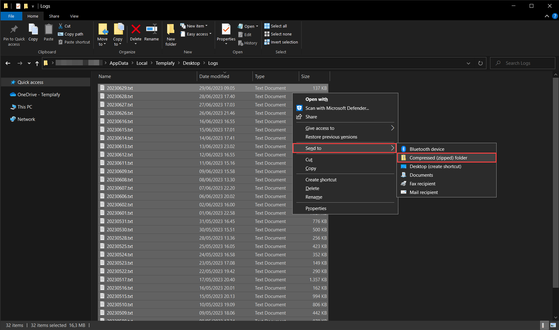 How to locate Templafy log files – Templafy Help center