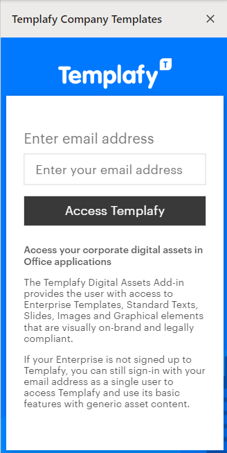 Templafy user onboarding flow – Templafy Help center