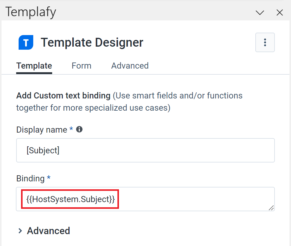 How to create a HostSystem binding – Templafy Help center