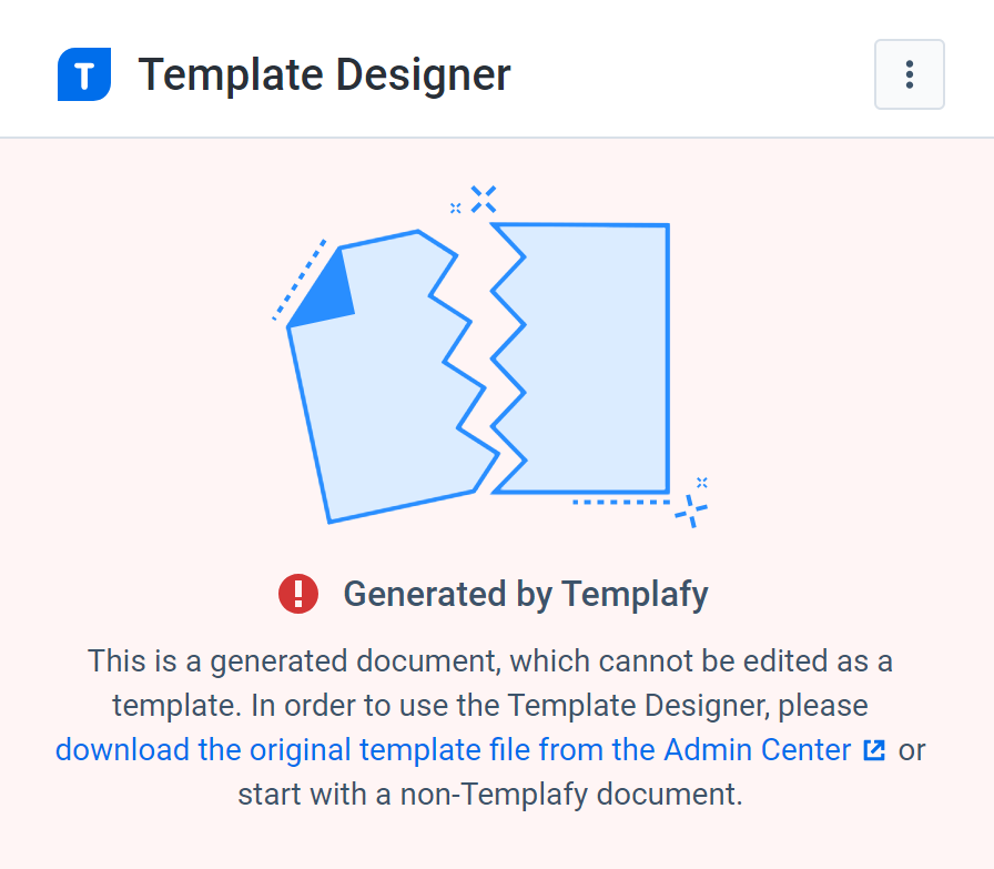 Validation Error When Uploading Templafy Document In The Admin Center