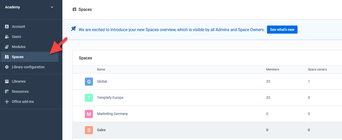 What are Spaces? – Templafy Help center