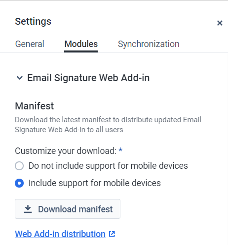 How to enable Email Signature Web Add-in to include support for mobile ...
