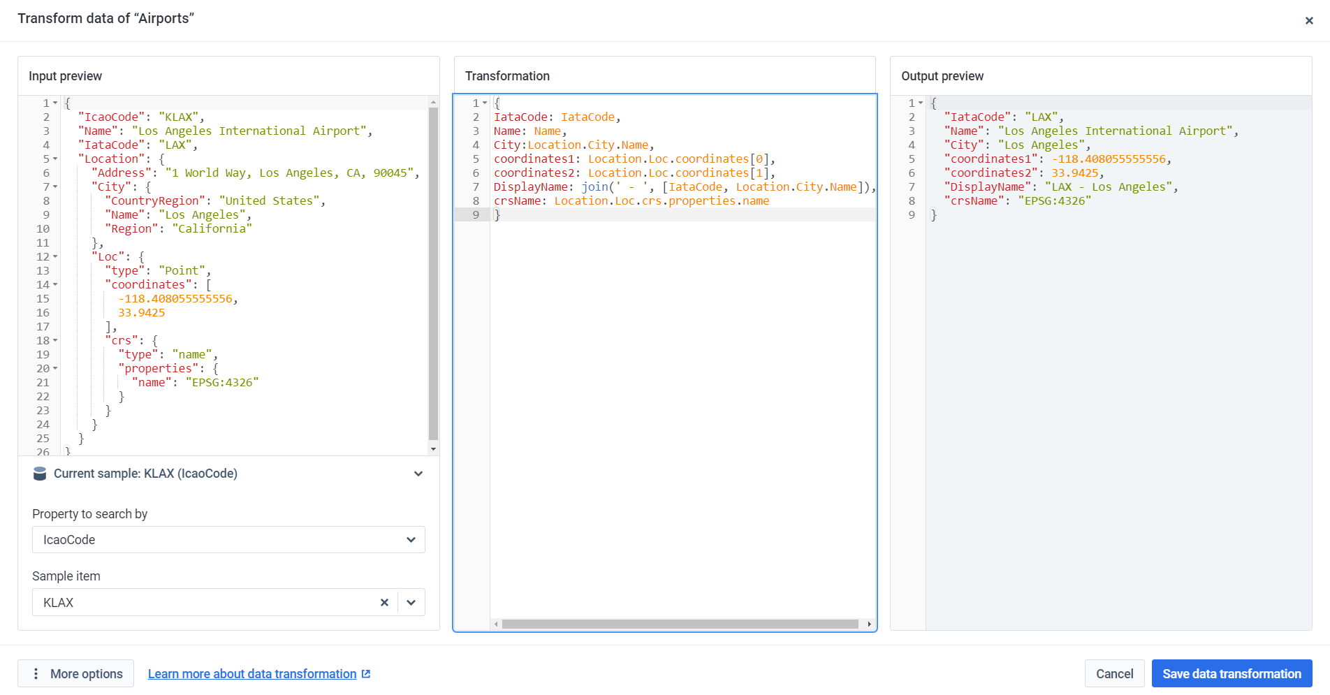 How to Transform an External Data Source – Templafy Help center