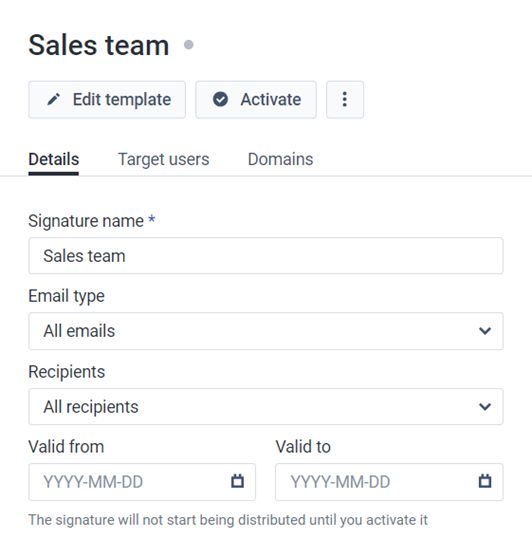 How to edit and configure email signature parts – Templafy Help center