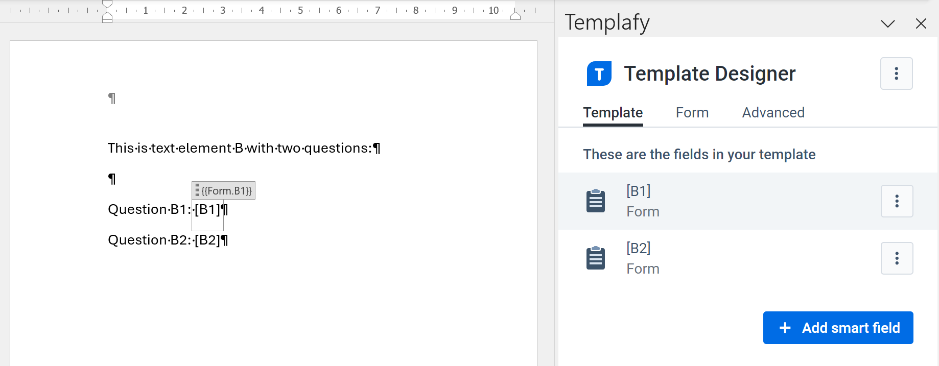 How to dynamically insert text elements from the Library in a document ...