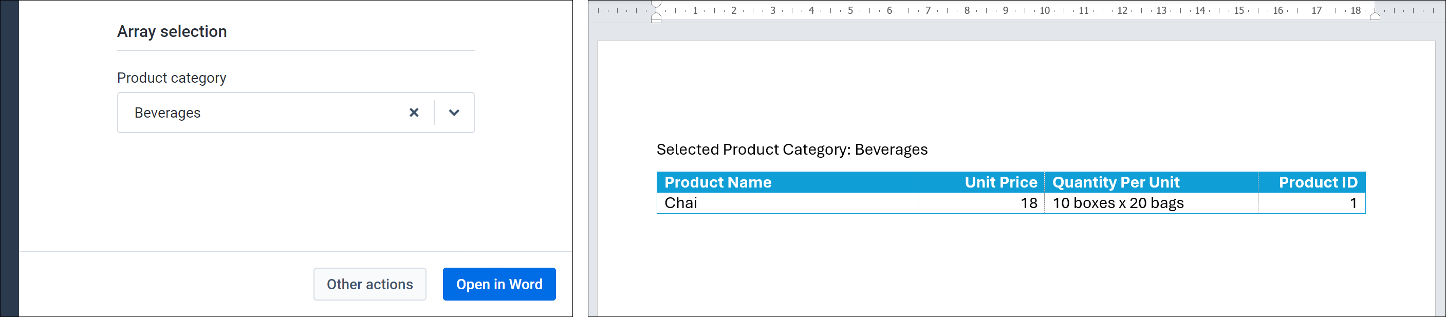 How to select a specific item from an array – Templafy Help center