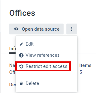 How to restrict data source editing to specific users – Templafy Help center