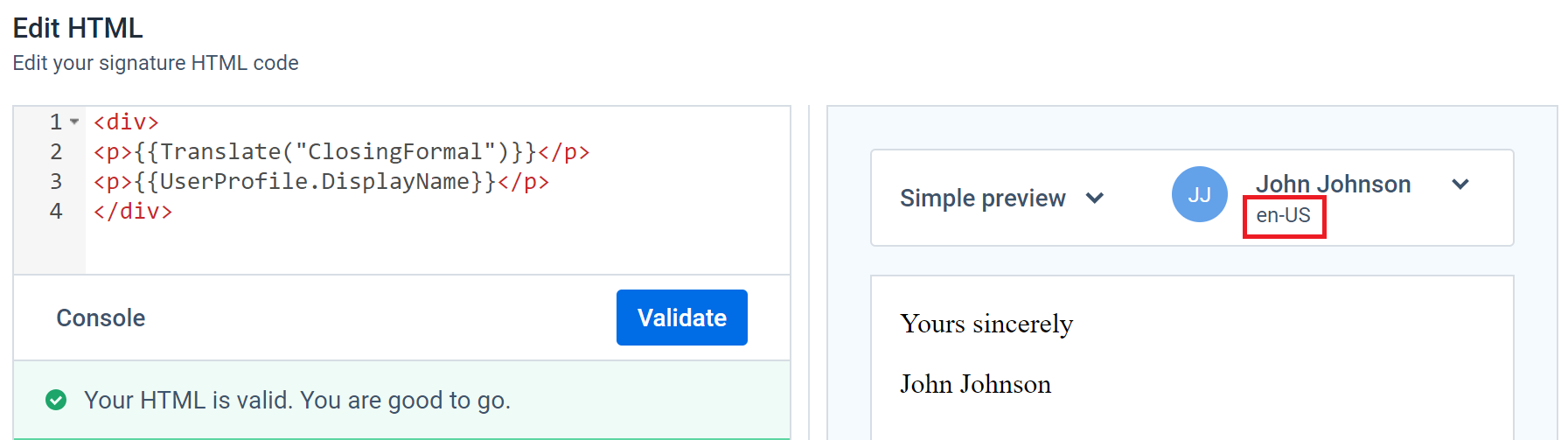 Email Signatures - HTML best practices – Templafy Help center