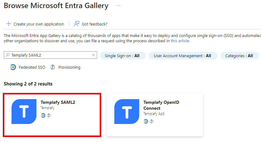How to setup SSO with Microsoft Entra ID - SAML2 – Templafy Help center