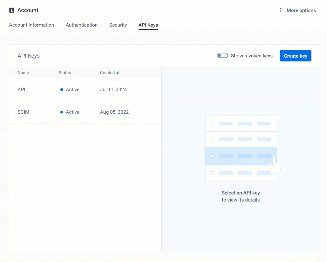 API Keys – Templafy Help center