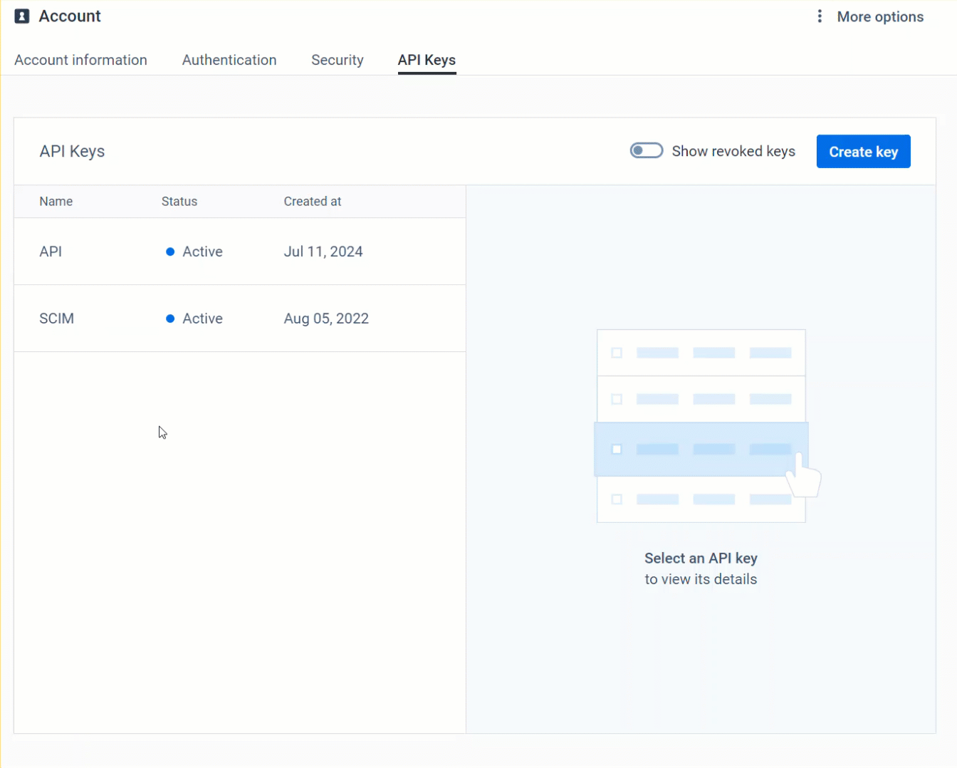 API Keys – Templafy Help center