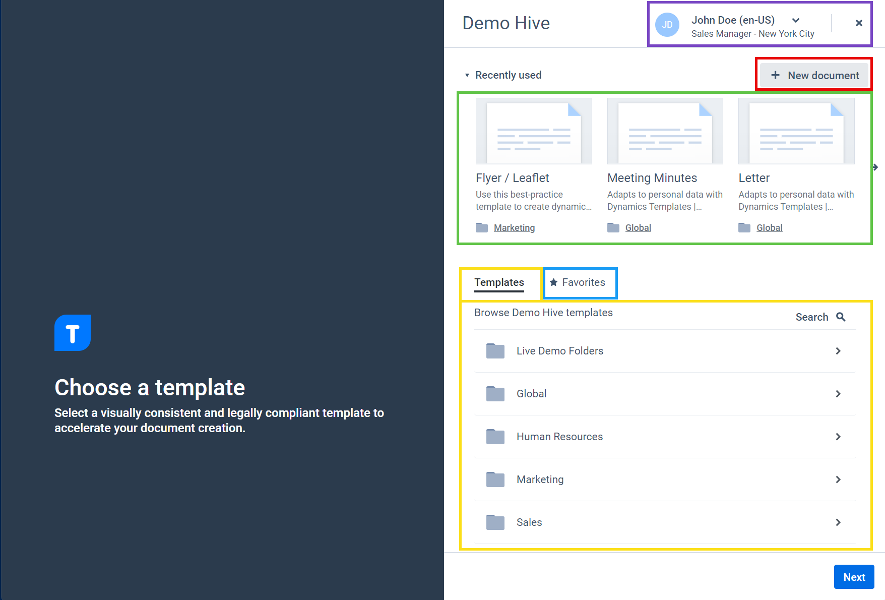Document creation flow – Templafy Help center