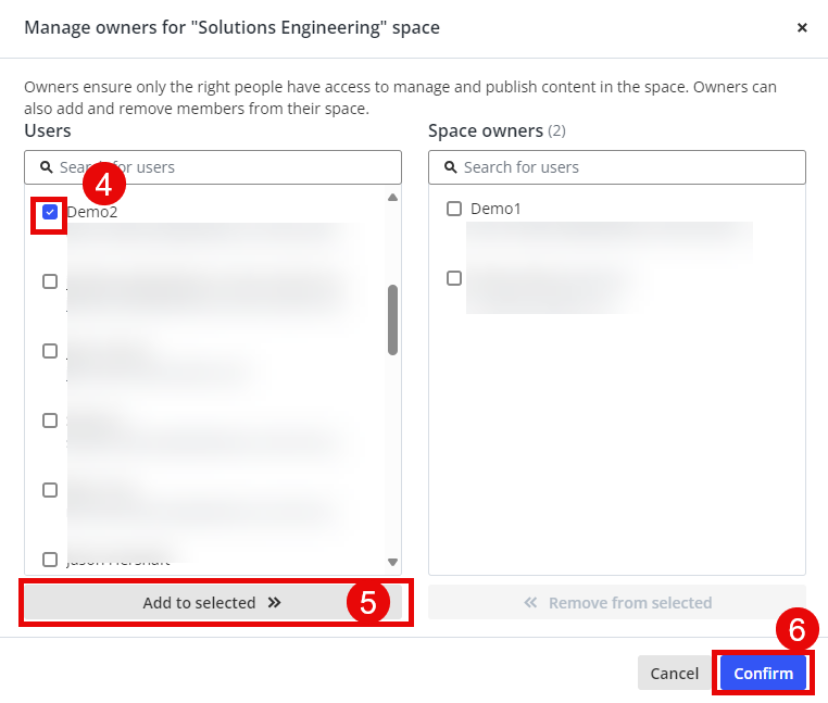 How to manage Space owner(s) and members – Templafy Help center