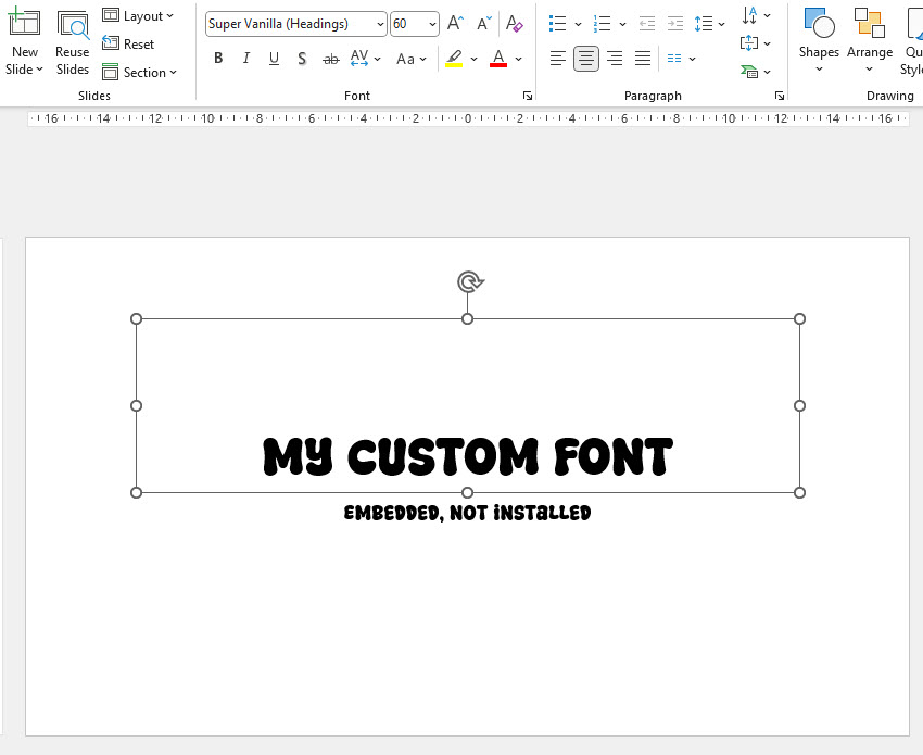 How embedded custom fonts behave with Templafy – Templafy Help center