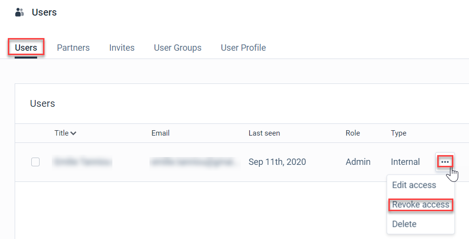 Users (manage all users) – Knowledge Base