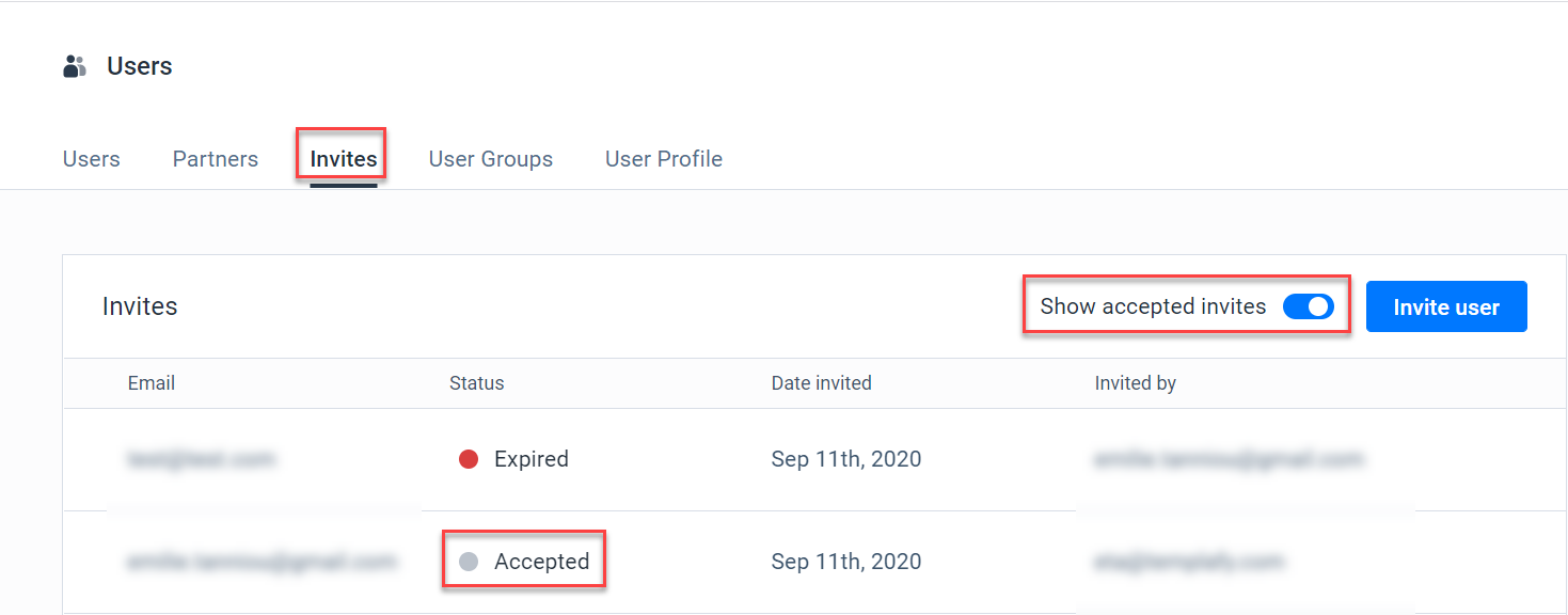 Invites – Templafy Help center