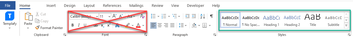 Content best practices for Word – Templafy Help center