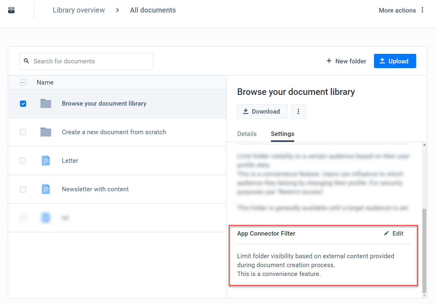 How to filter folders in Libraries – Templafy Help center