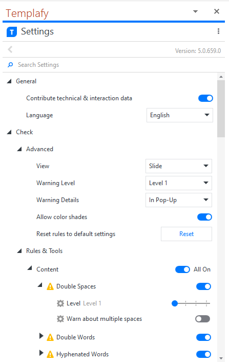 Check settings – Knowledge Base
