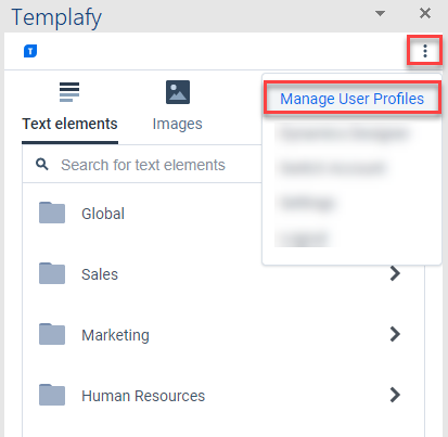 Managing user profiles – Templafy Help center