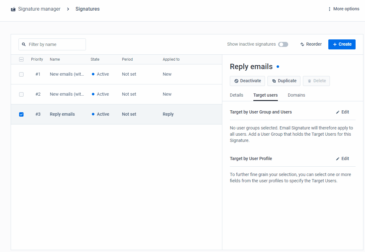 How to edit and configure email signature parts – Templafy Help center