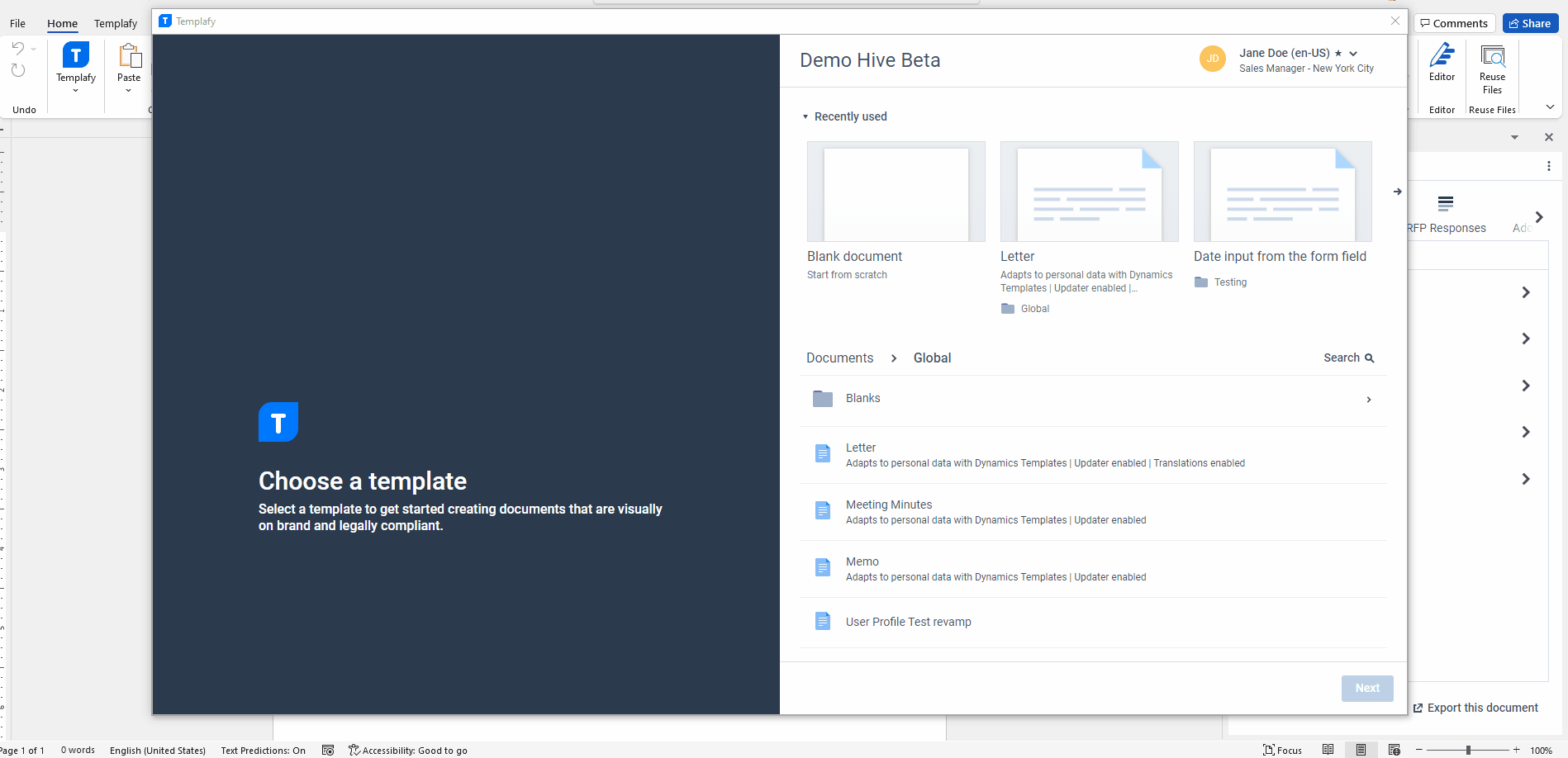 What is a response form? – Templafy Help center