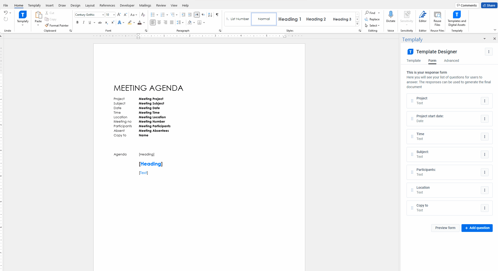 How to preview the response form that will be displayed to the users ...