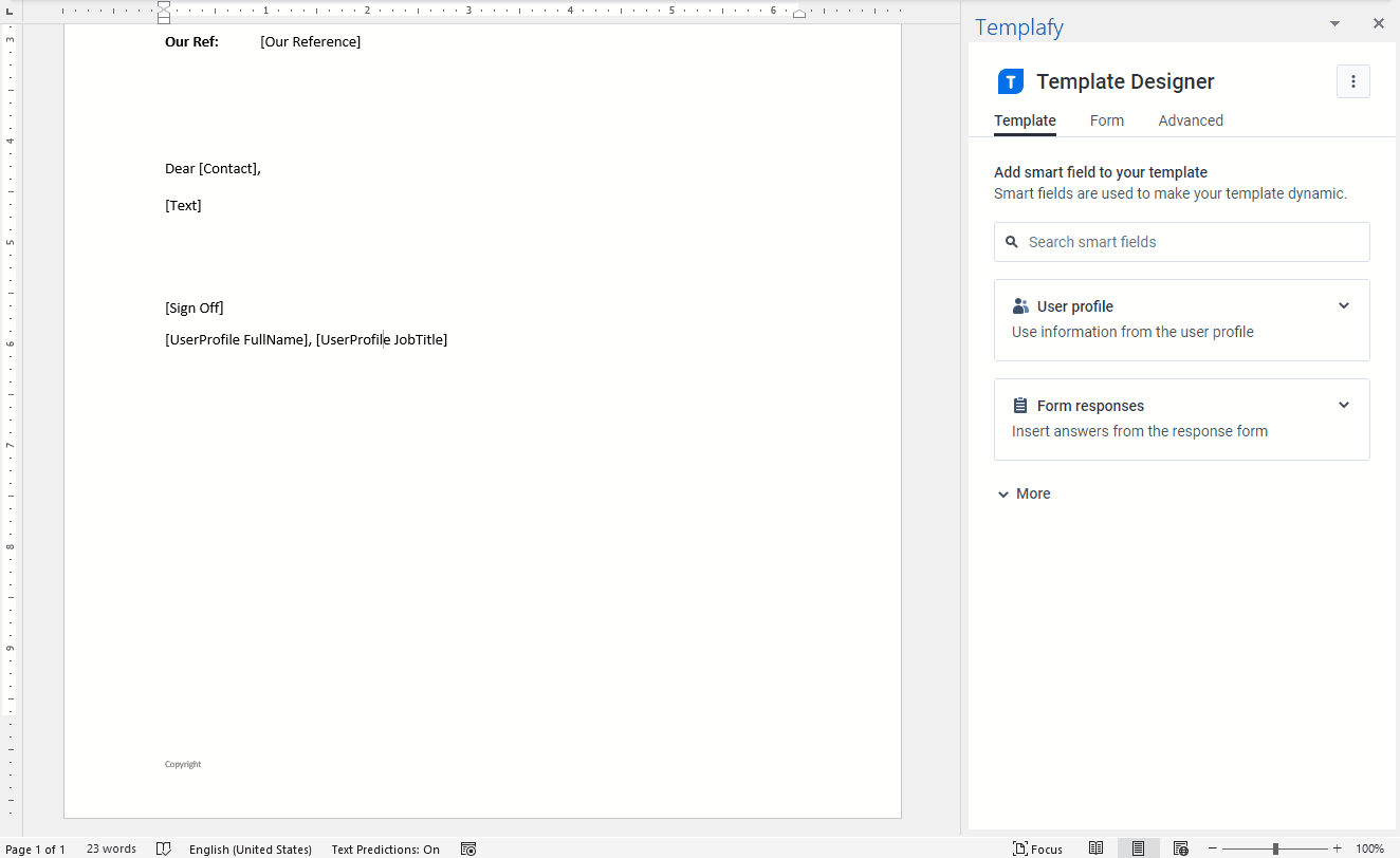 How to insert specific data from a Data Source in a template – Templafy Help center
