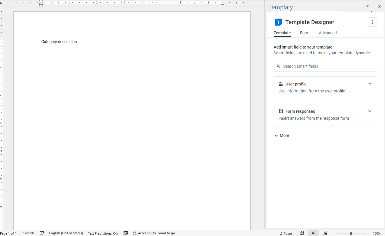 How to insert specific data from an External Data Source in a template – Templafy Help center