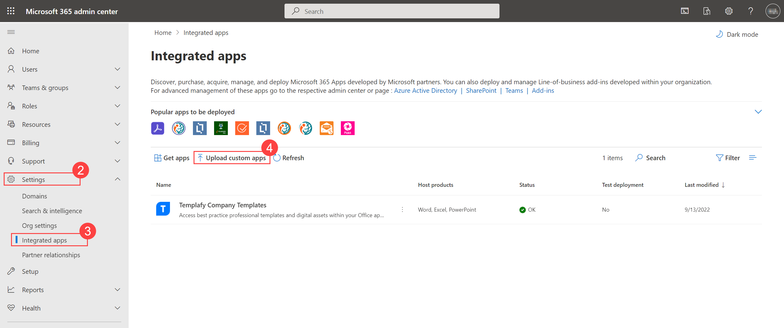 How to Distribute Templafy web add-ins – Templafy Help center
