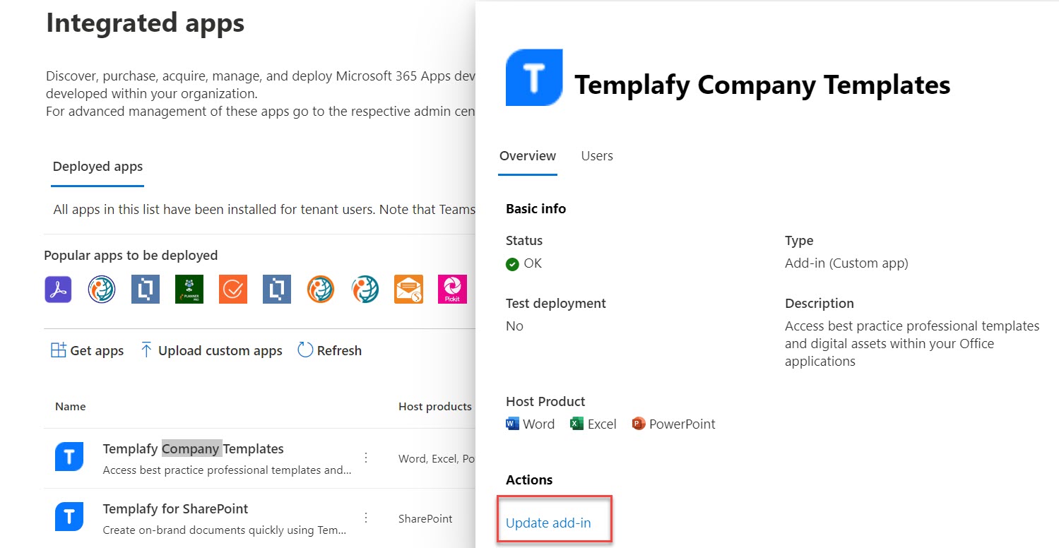 How to Distribute Templafy web add-ins – Templafy Help center